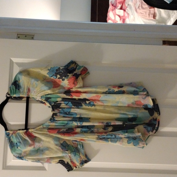 Tops | Colorful Floral Top | Poshmark